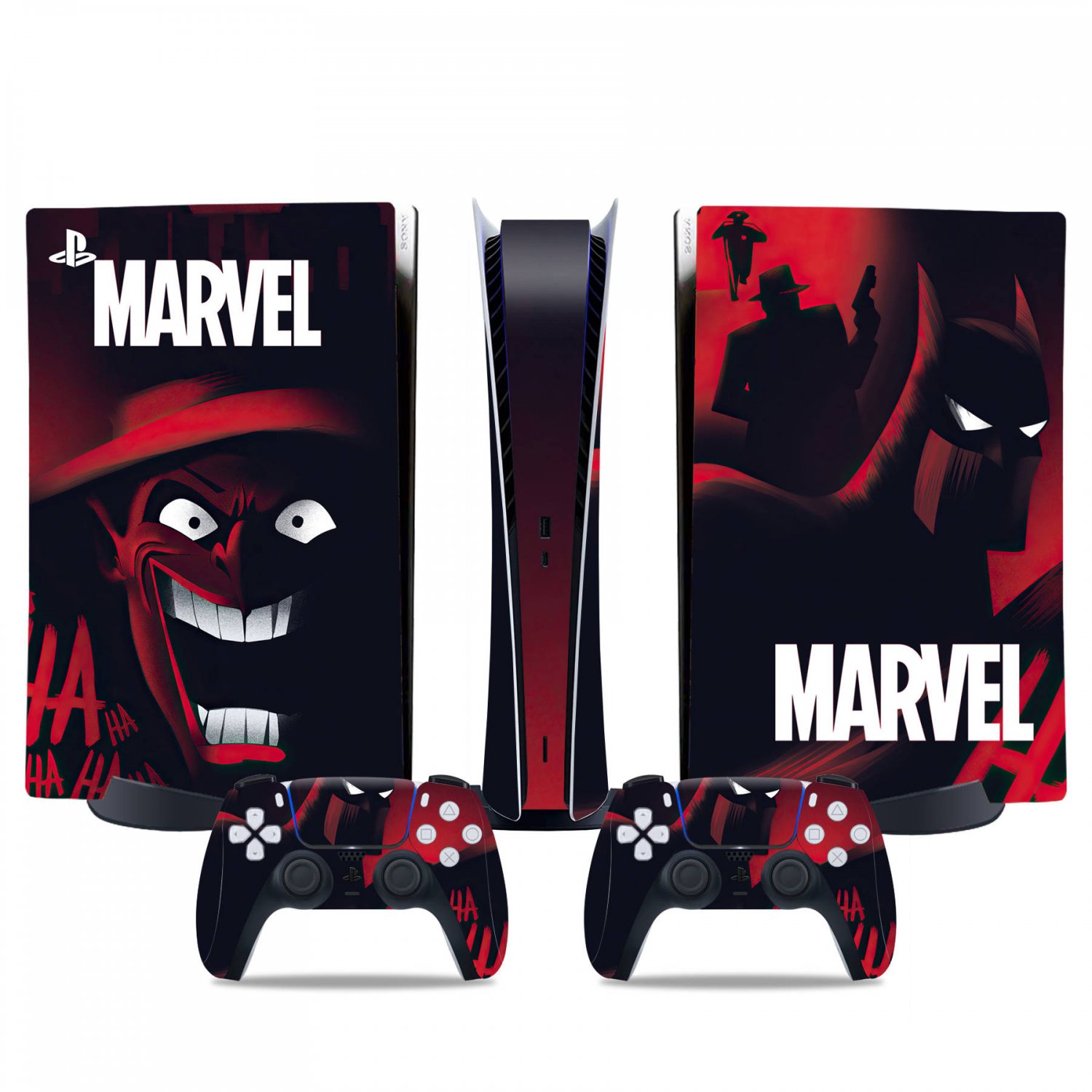 Marvel decal skin for PS5 digital Console & 2 Controllers