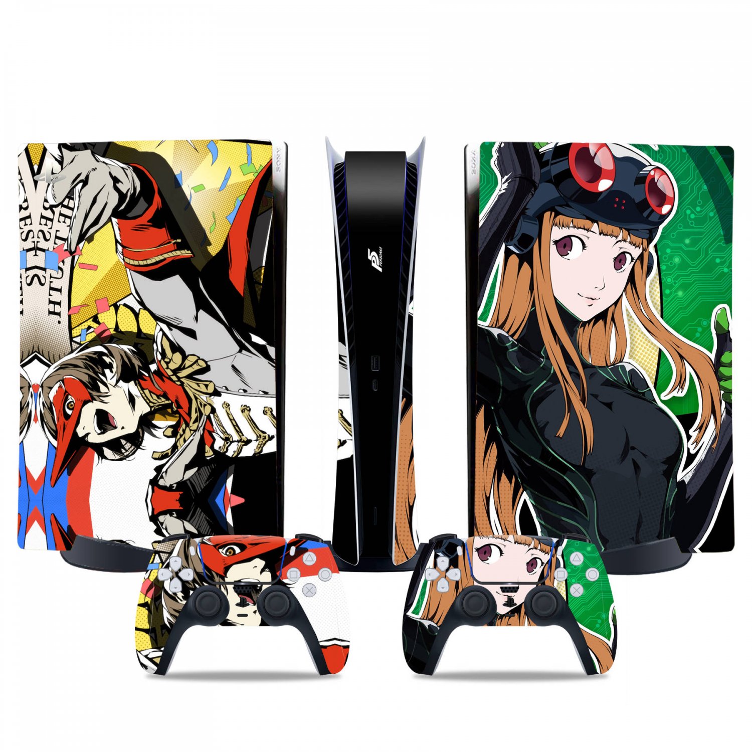 Persona 5 decal skin for PS5 digital Console & 2 Controllers