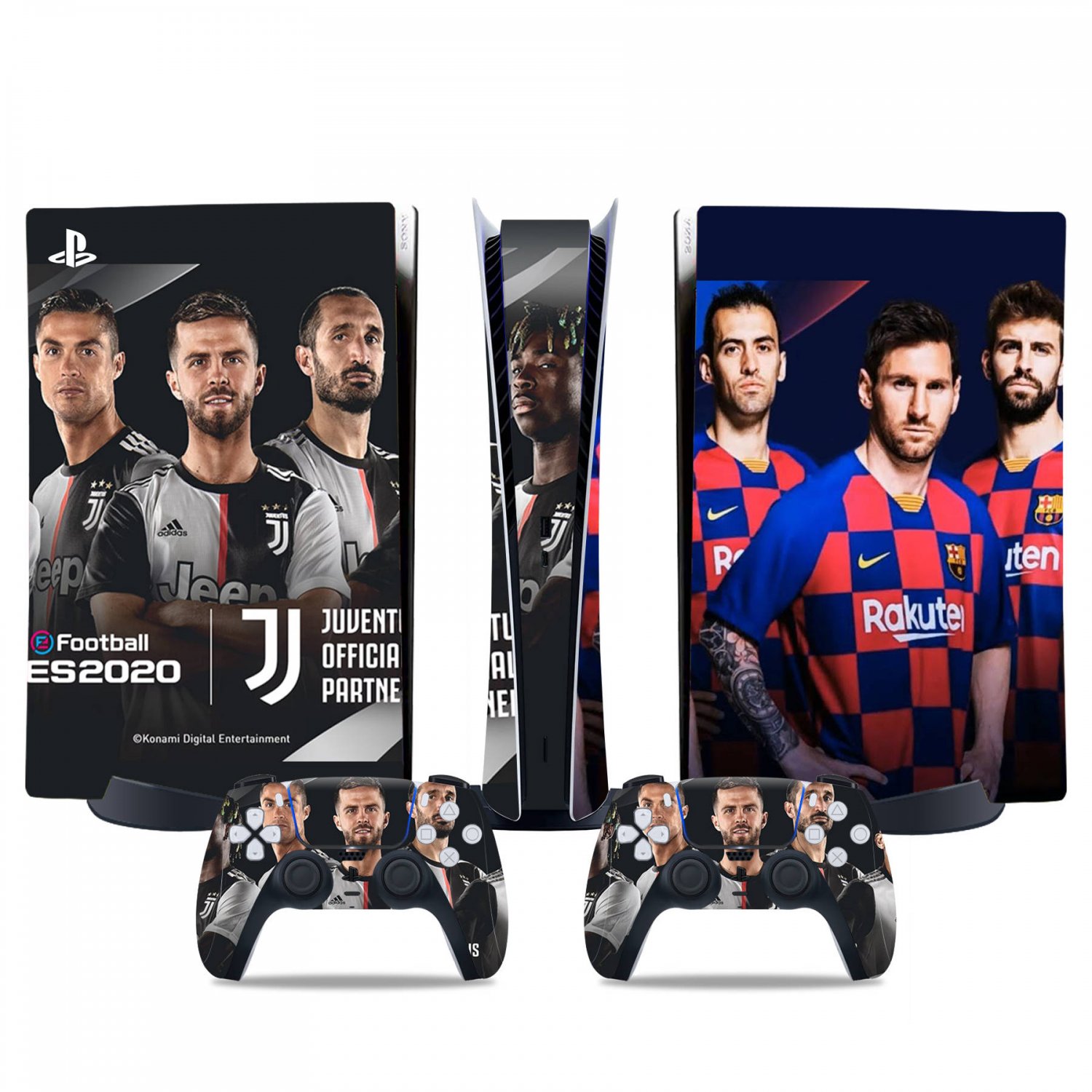 Messi decal skin for PS5 digital Console & 2 Controllers