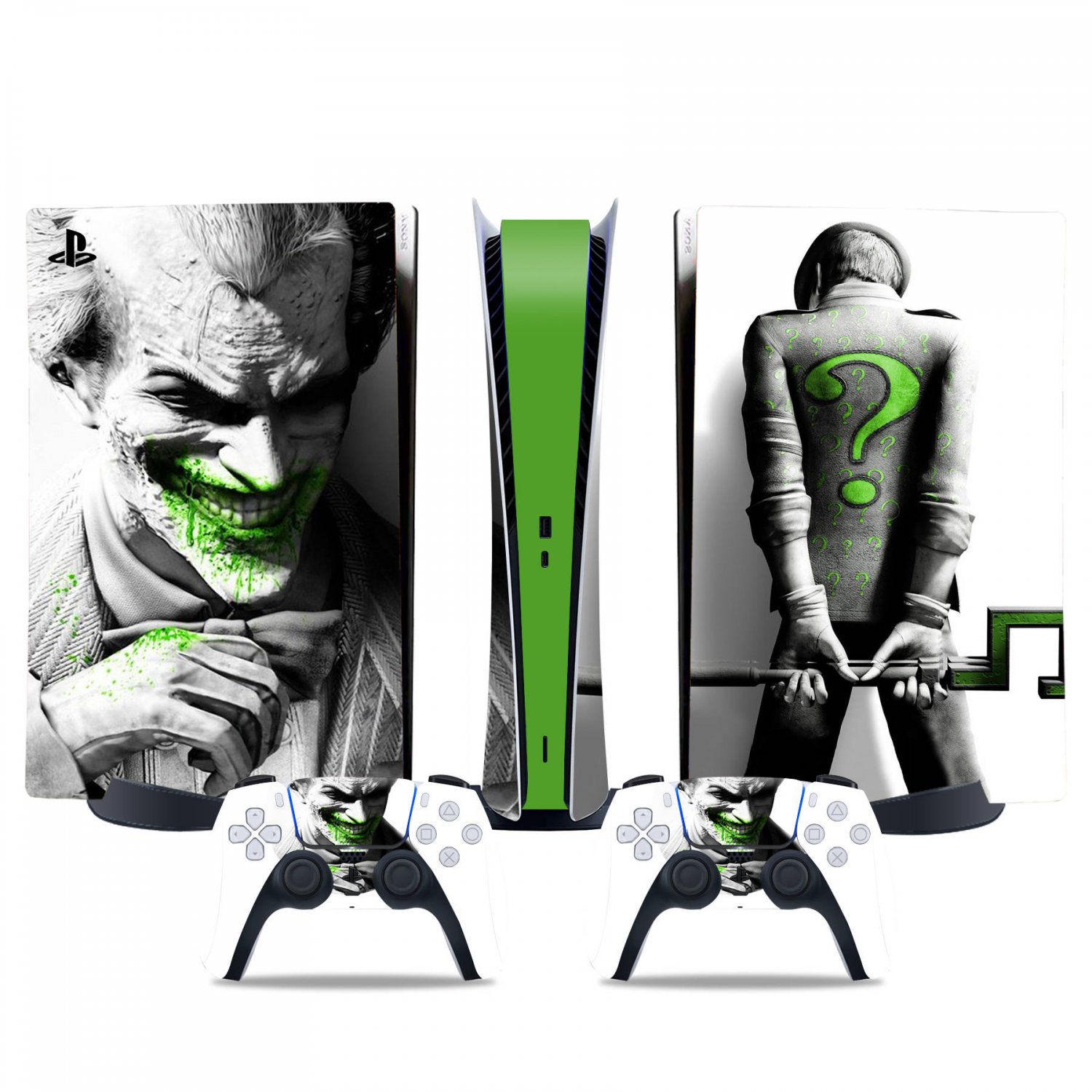 Joker decal skin for PS5 digital Console & 2 Controllers
