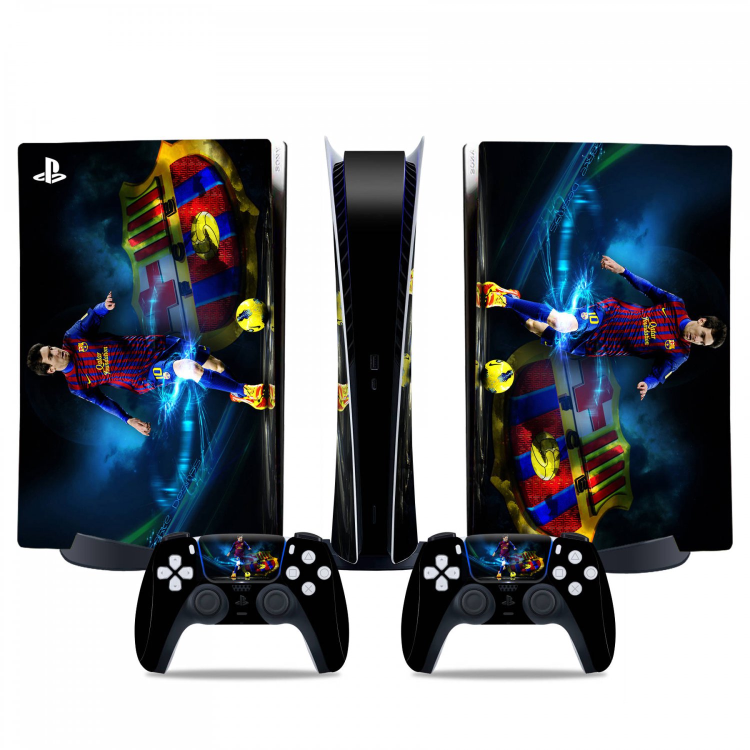 Messi decal skin for PS5 digital Console & 2 Controllers
