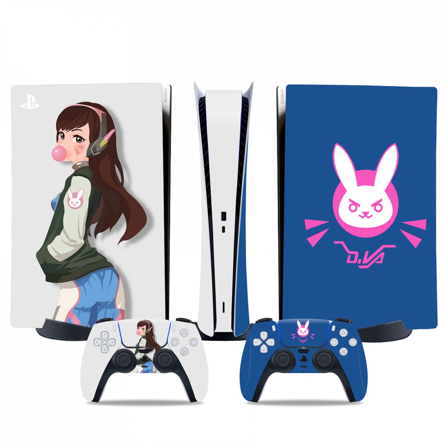 Overwatch decal skin for PS5 digital Console & 2 Controllers