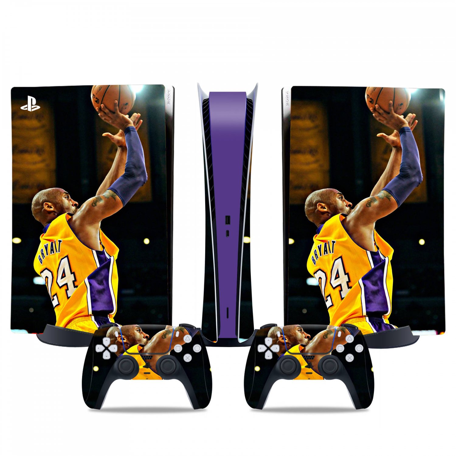 Kobe Bryant decal skin for PS5 digital Console & 2 Controllers