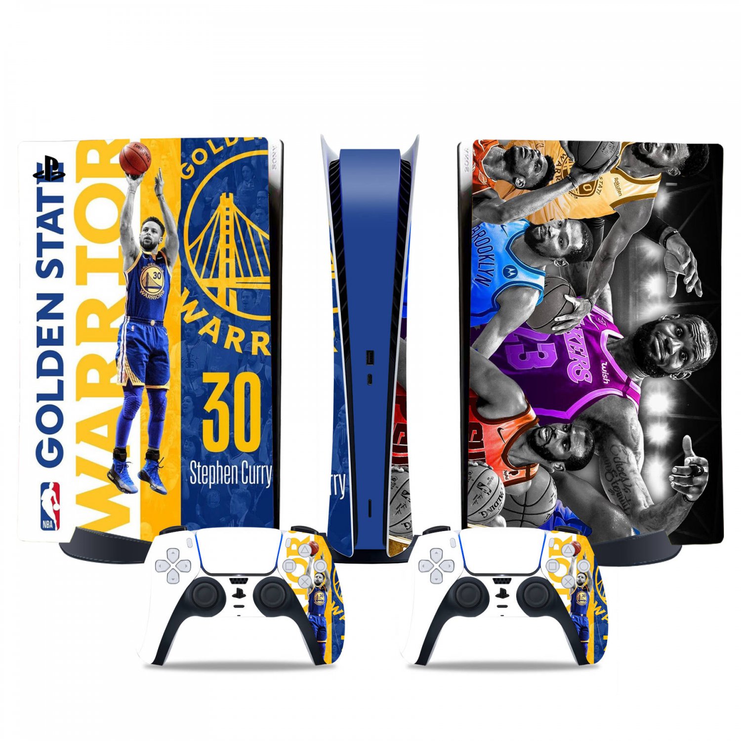 Golden State decal skin for PS5 digital Console & 2 Controllers