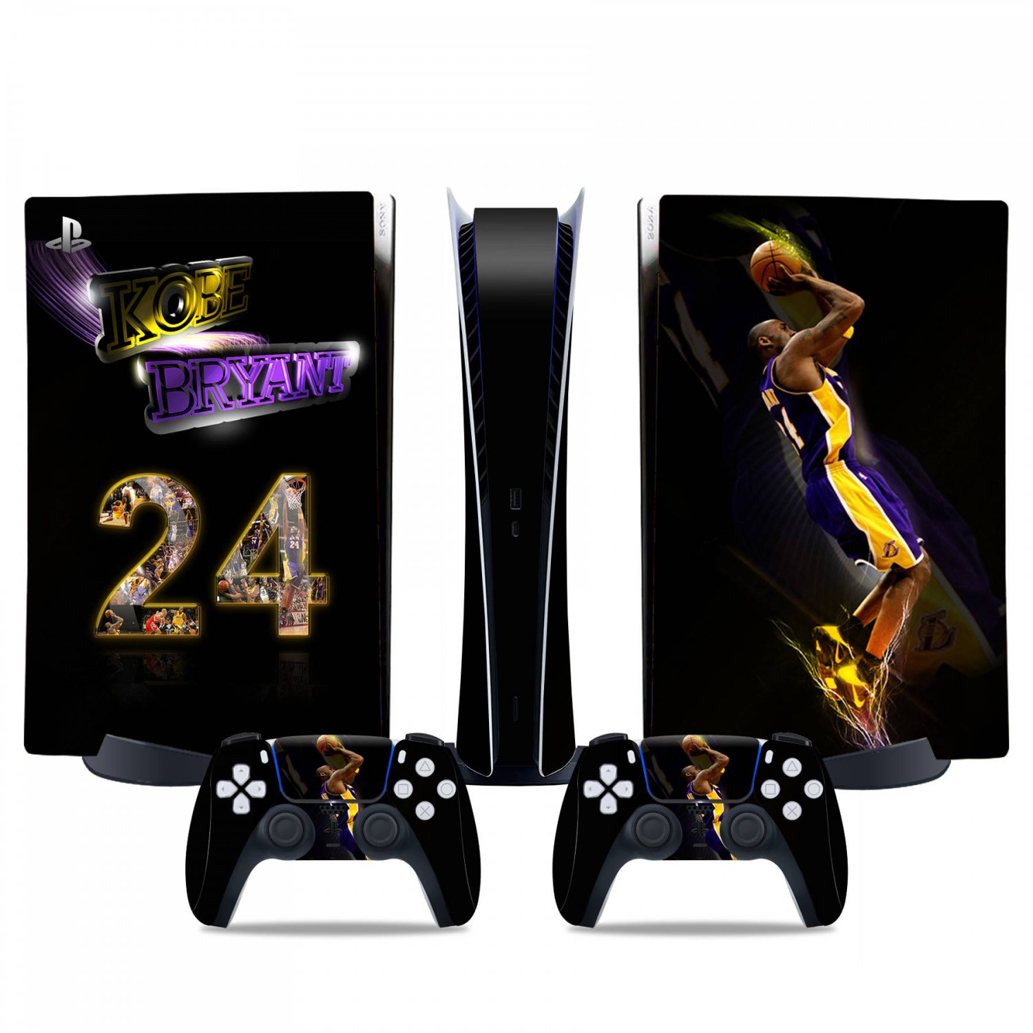 Kobe Bryant decal skin for PS5 digital Console & 2 Controllers