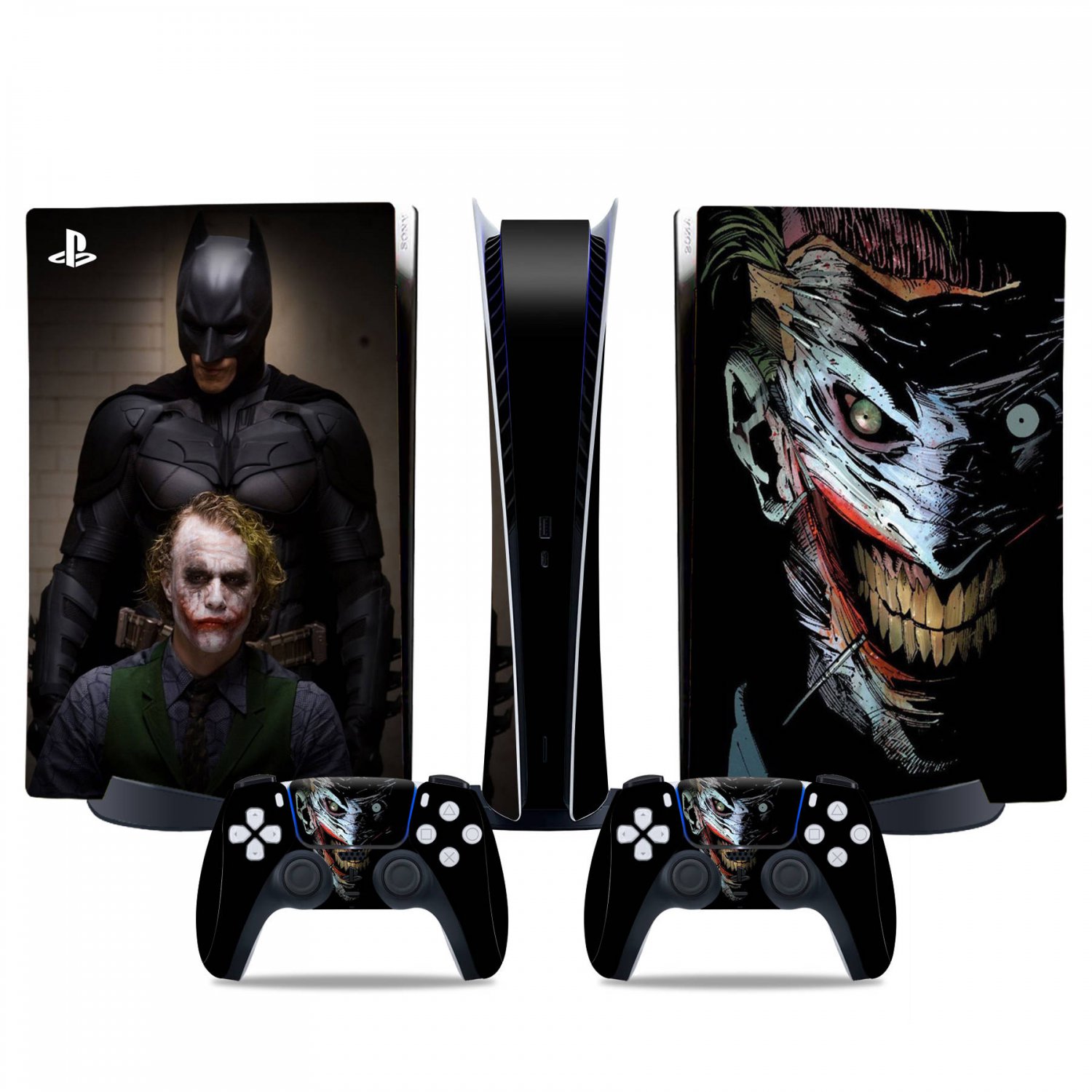 Batman VS Joker decal skin for PS5 digital Console & 2 Controllers