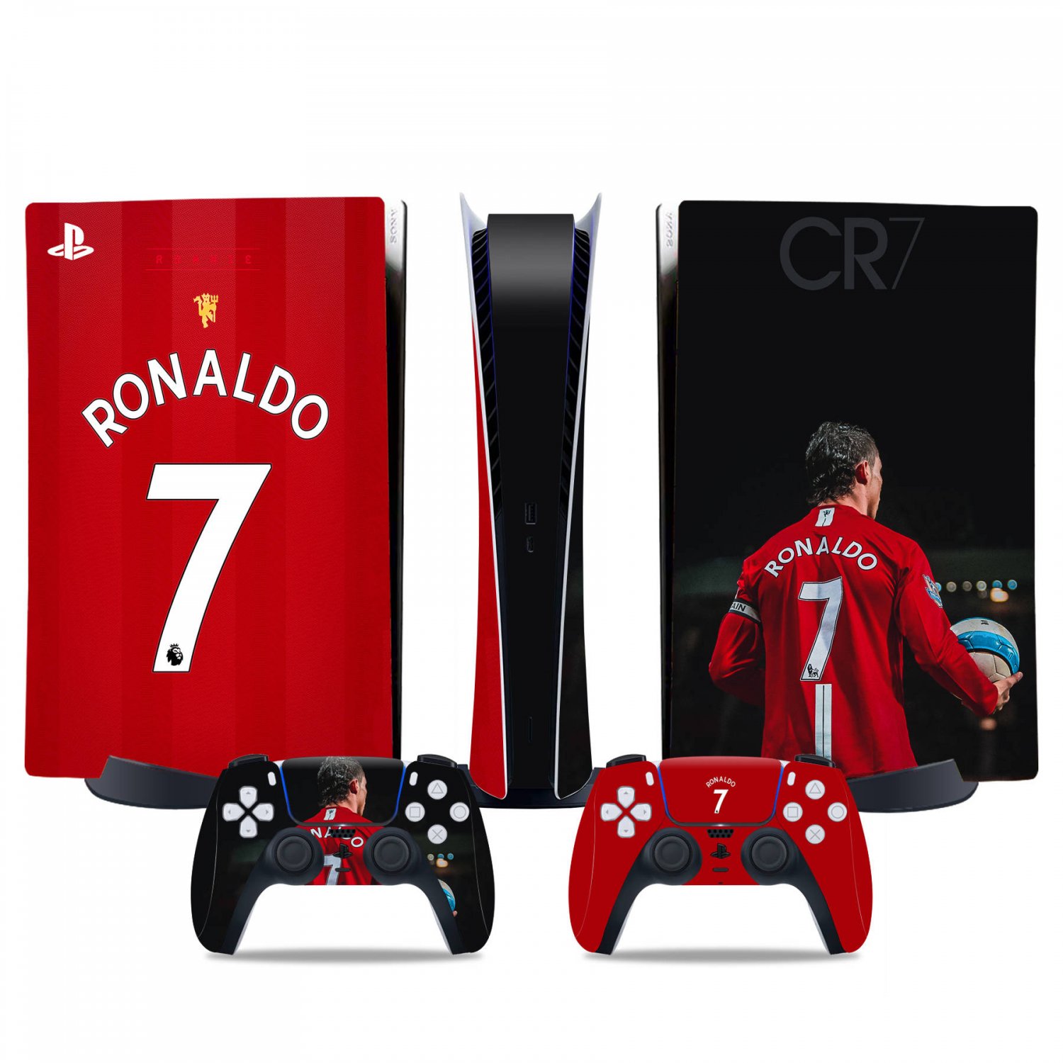 Cristiano Ronaldo decal skin for PS5 digital Console & 2 Controllers