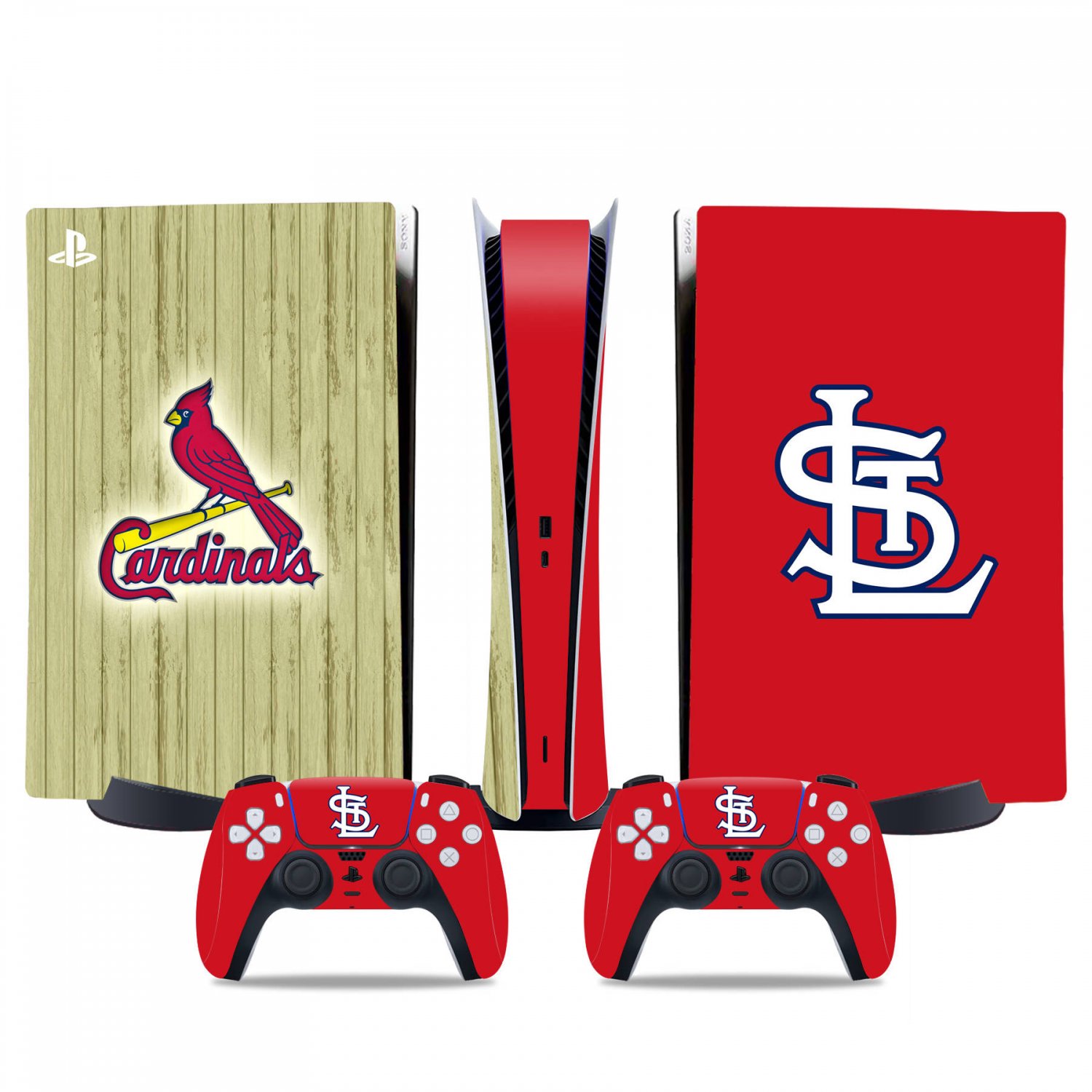 St Louis Cardinals decal skin for PS5 digital Console & 2 Controllers