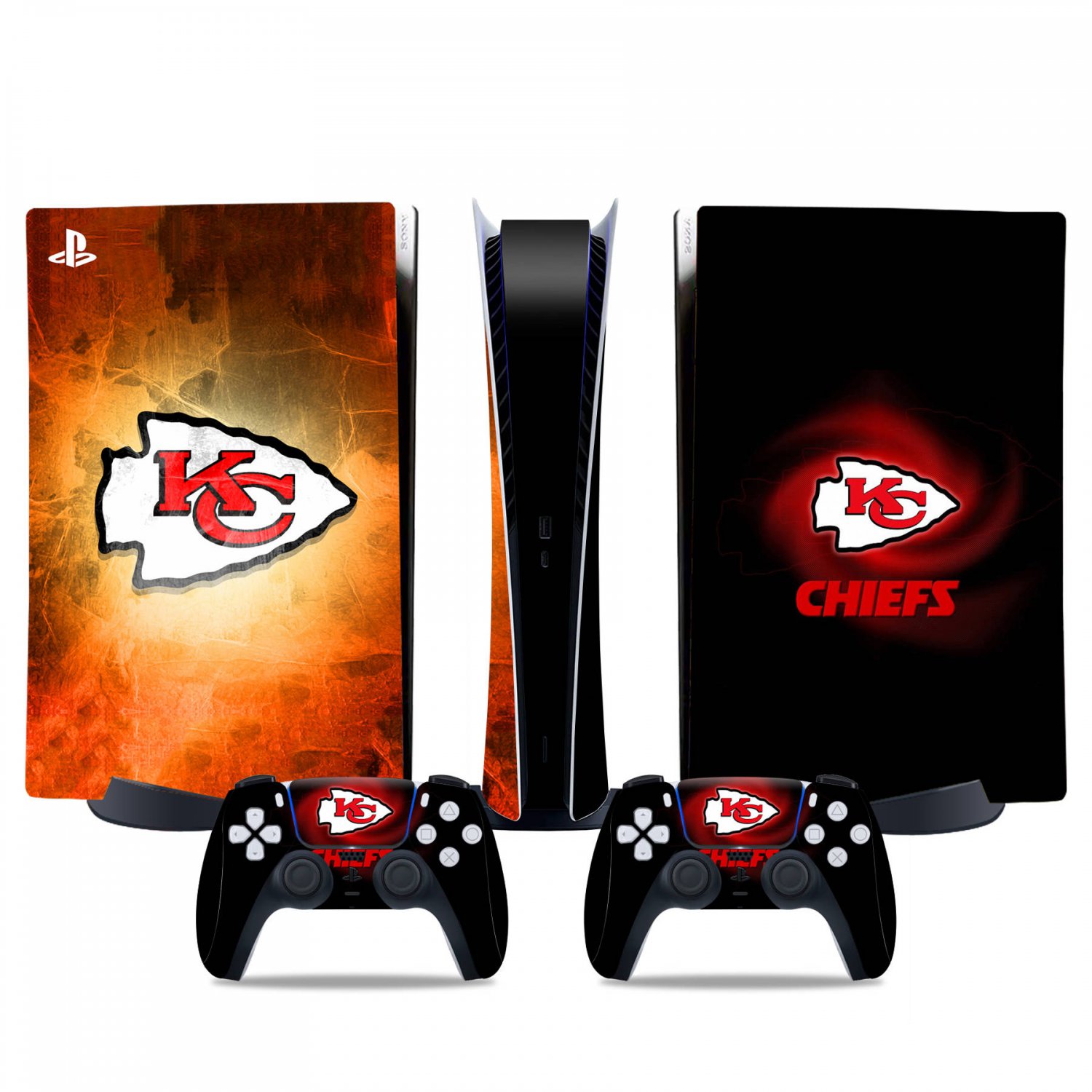 Kansas City Chiefs decal skin for PS5 digital Console & 2 Controllers