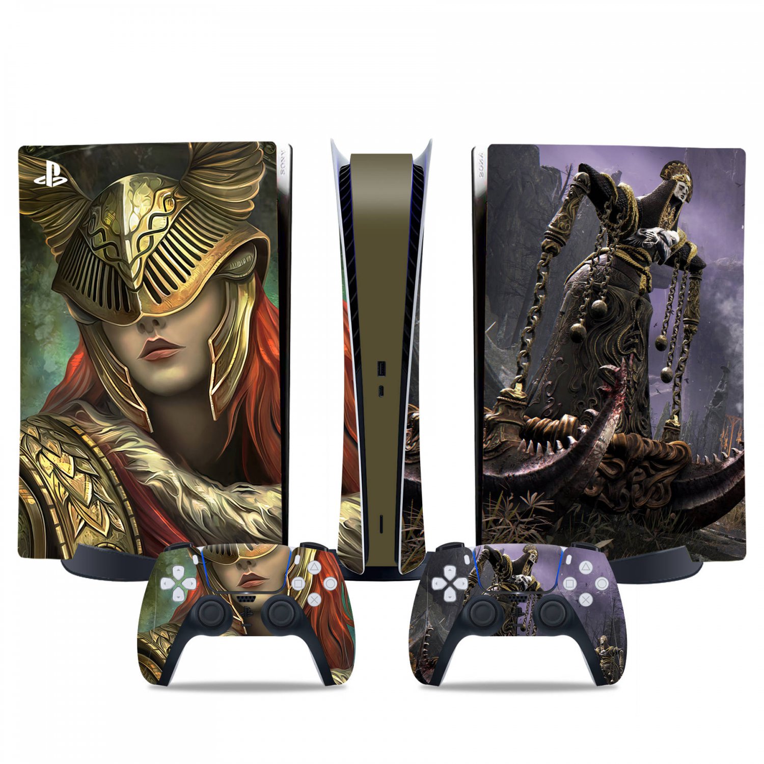 Elden Ring decal skin for PS5 digital Console & 2 Controllers