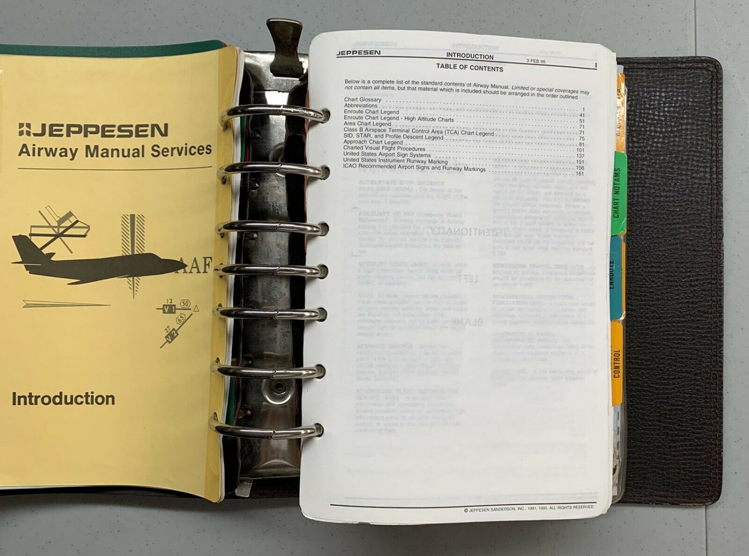 Vintage Jeppesen Airway Manual
