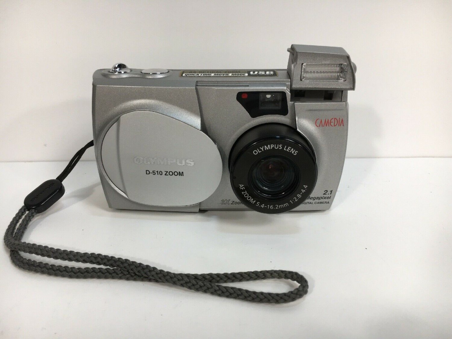 Olympus CAMEDIA D-510 Zoom 2.1MP Digital Camera - Silver, 16MB Smart ...