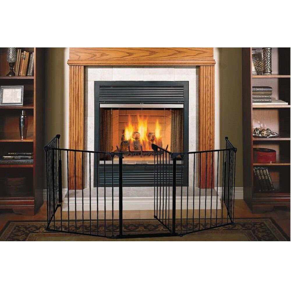 Baby Child Safety Hearth Gate BBQ Metal Fire Gate Fireplace Pet Dog Cat ...