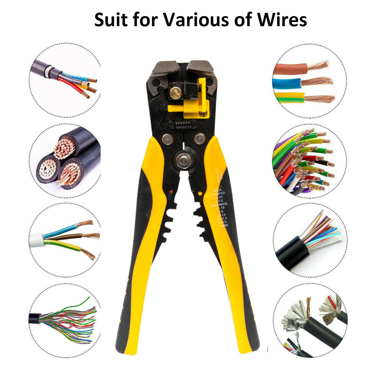 3in1 Automatic Wire Striper Cutter Stripper Crimper Plier Terminal Tool ...