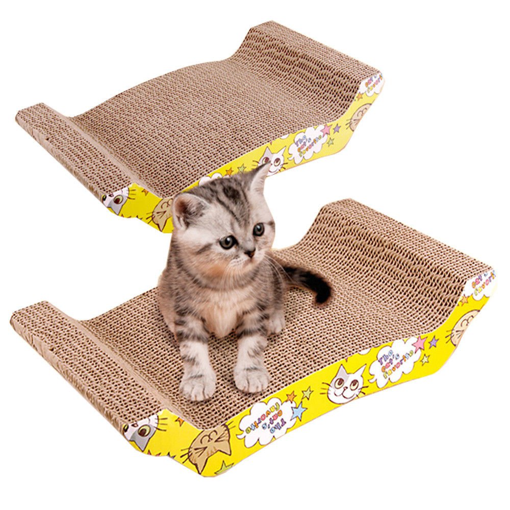 New Cute U Shape Corrugated Paper Pet Cat Toy Cat Claw-grinding Plate ...