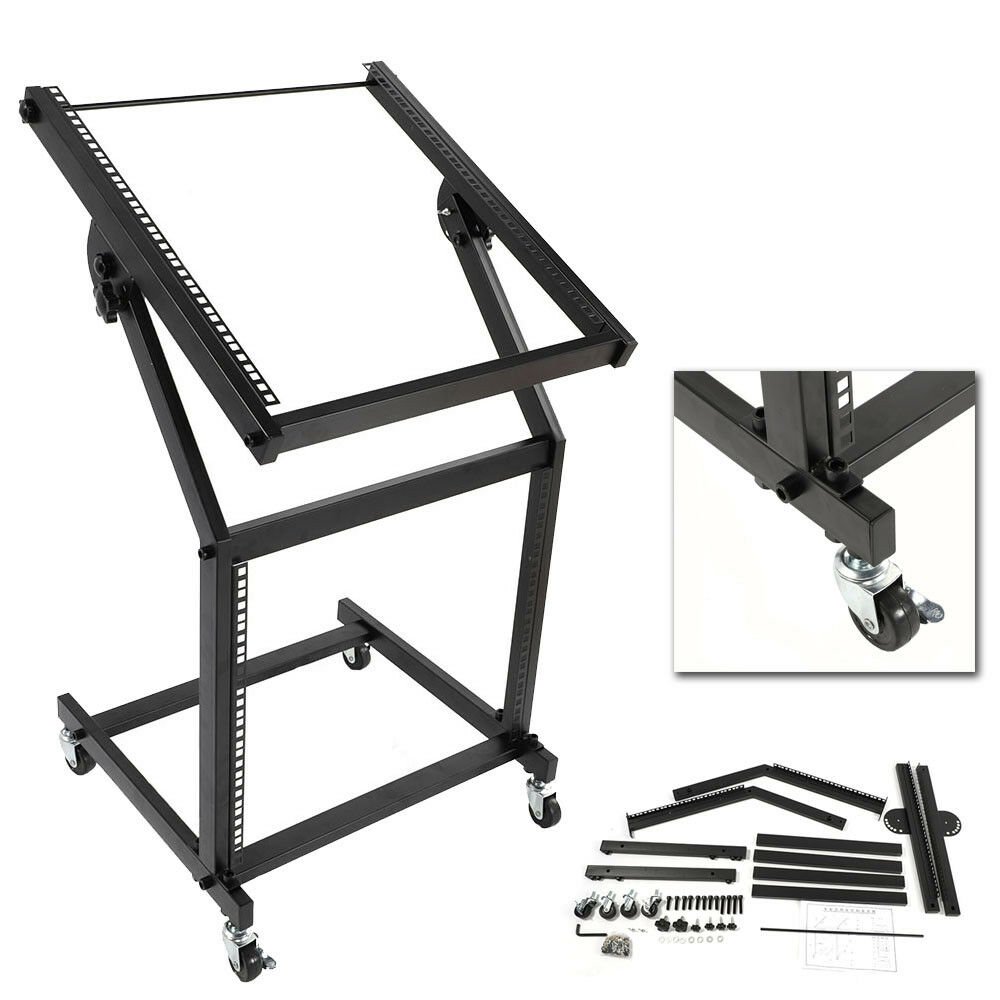 New 19U Rack Mount Stand DJ AMP Music Studio Equipment Mixer Case ...