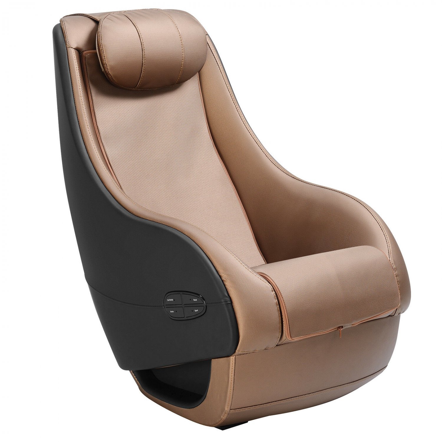 OTO Deluxe Shiatsu Full Body Massage Chair PU Curved Recliner Video ...