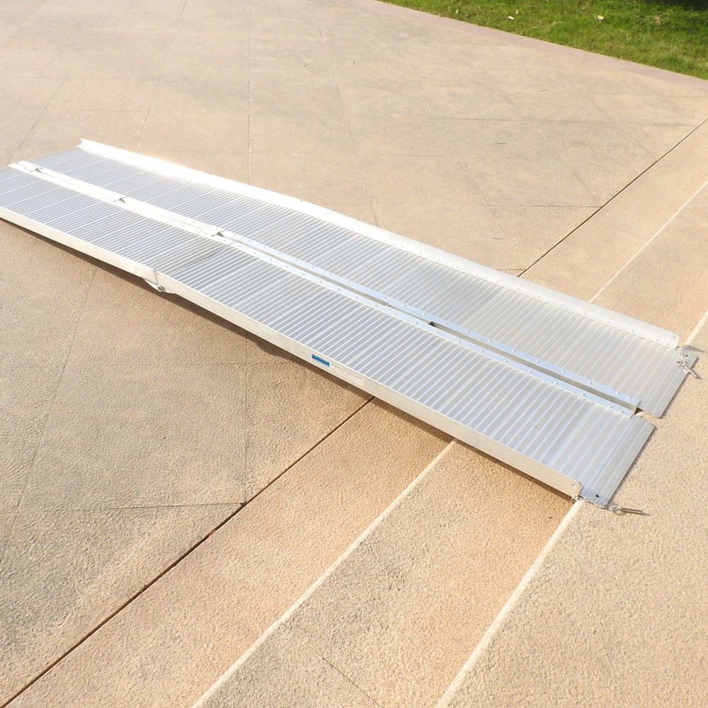 New 10Ft Wheelchair Scooter Fold Aluminum Portable Carrier Ramp:7 9 van ...