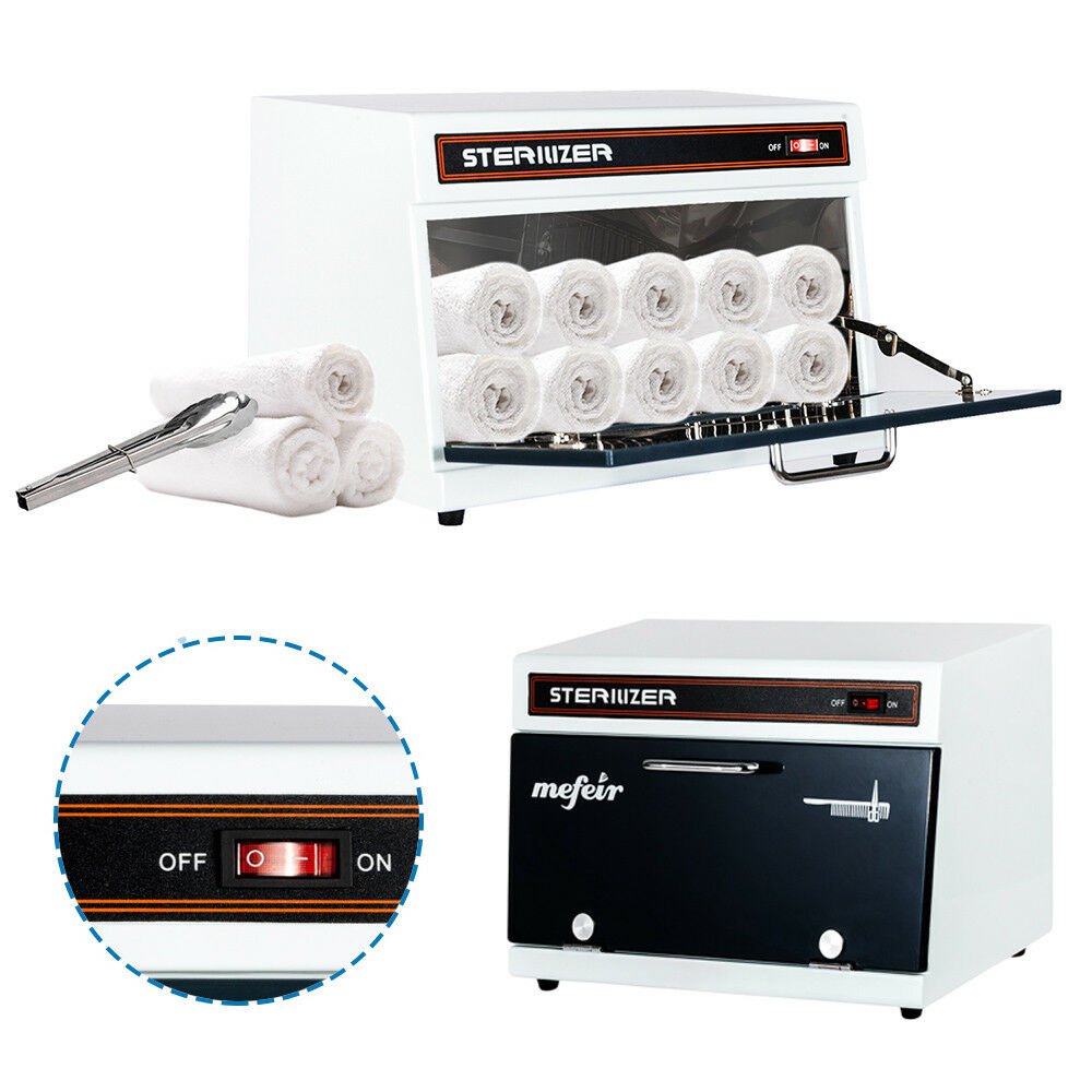 Professional Salon UV Ultraviolet Tool Sterilizer Sanitizer Cabinet w/Tongs