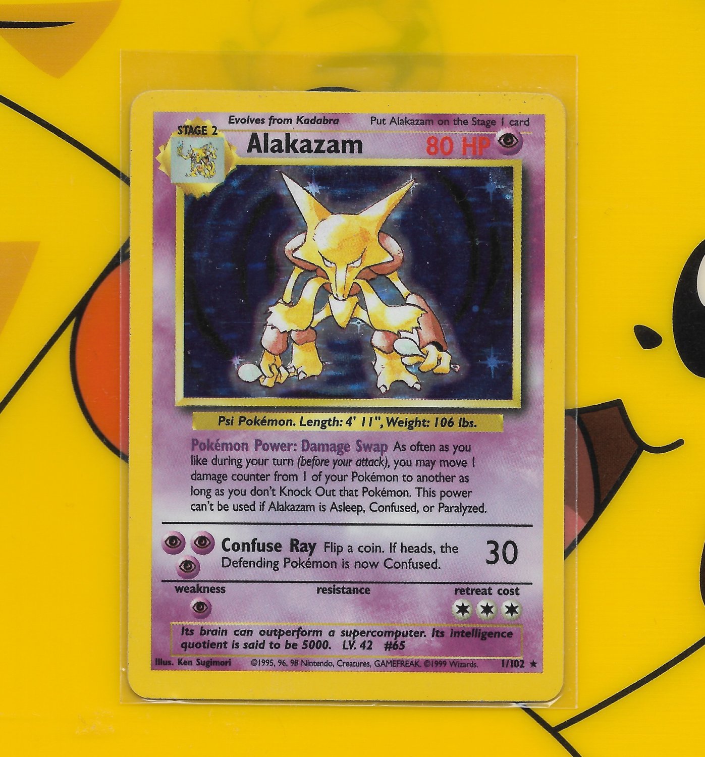 Alakazam [VF] Base Set #01 Rare Holo **Build-Your-Own Booster Pack!**