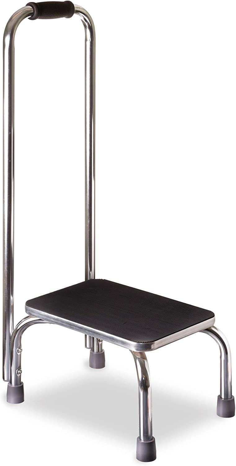 DMI Foot Stool with Handle, 10x14, 250 Lb Capacity, Black