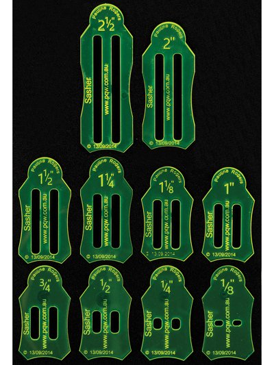 Pauline's Quilting World Sasher Collection Large Rulers & Accessories ...