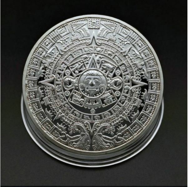 Maya Memorial Coin Pyramids Coins American Coins Mexico Aztec Silver ...
