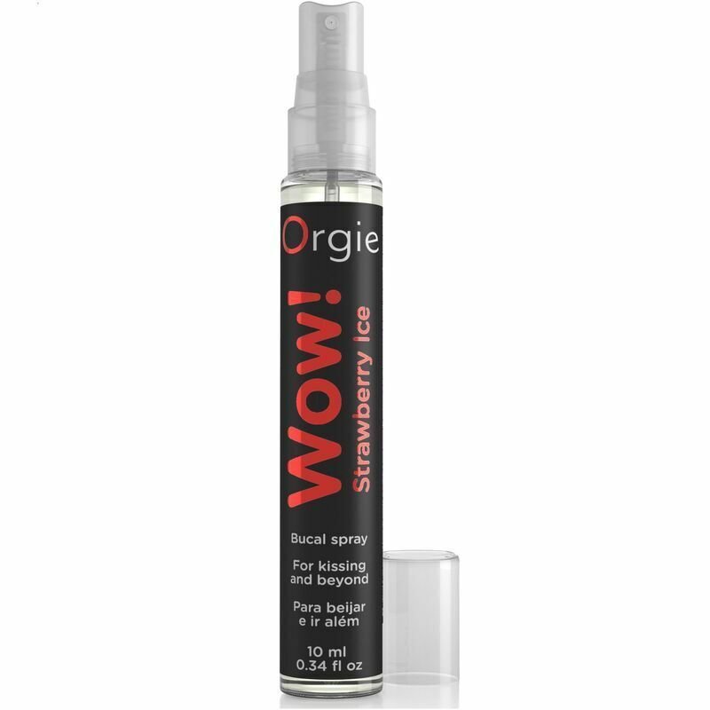 Orgie Wow!Strawberry Ice Buccal Spray Fresh Desensitizing Oral Sex Numb Mouth .3