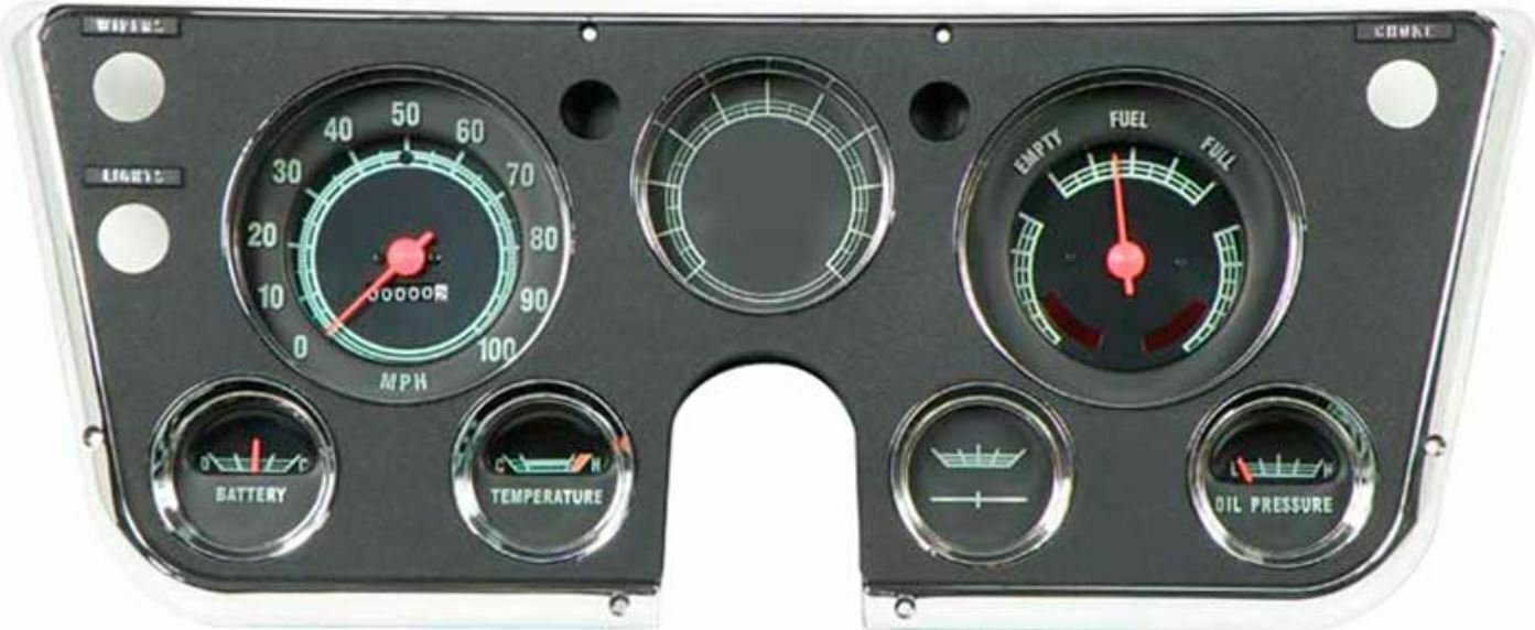 OER Instrument Panel Gauge Cluster Set W/O Tachometer 1967-1968 Chevy ...