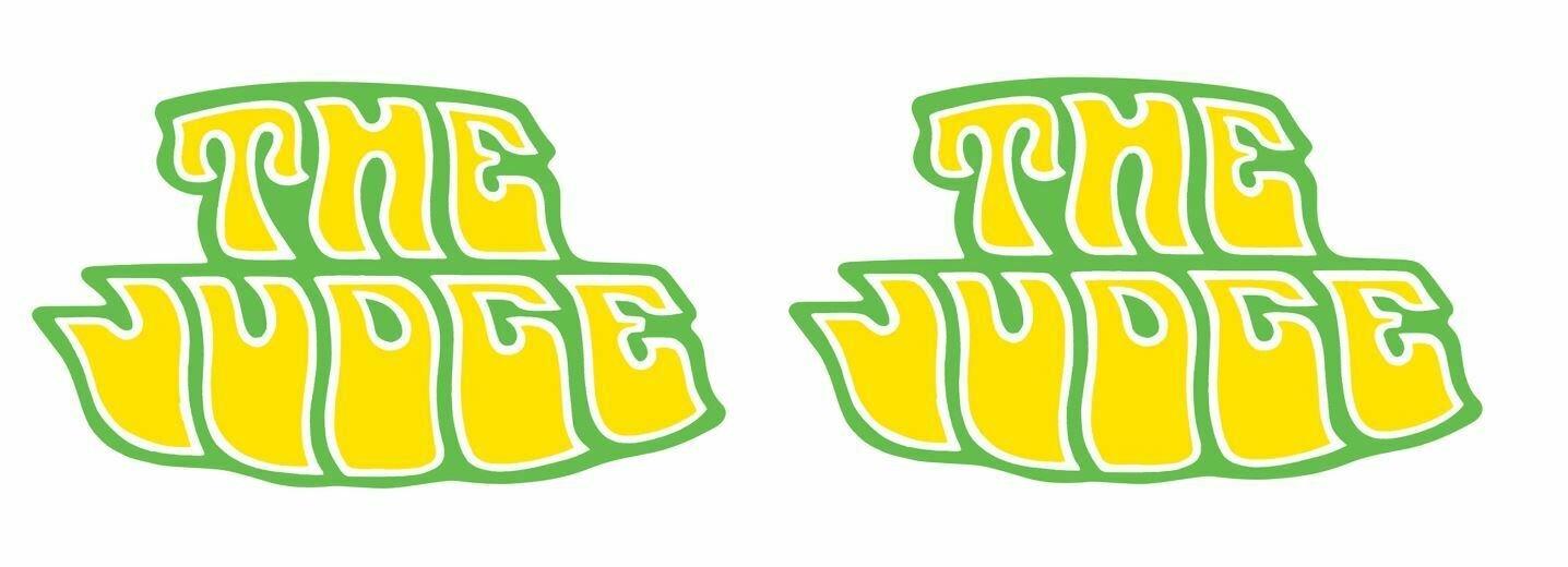 RestoParts Fender Decal Set 1970 Pontiac GTO Judge Yellow On Green