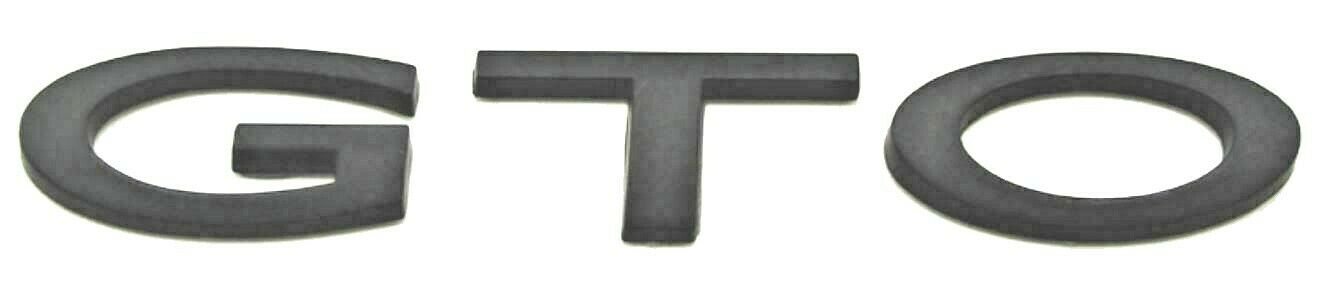 Reproduction Black "GTO" Trunk Emblem 2004-2006 Pontiac GTO