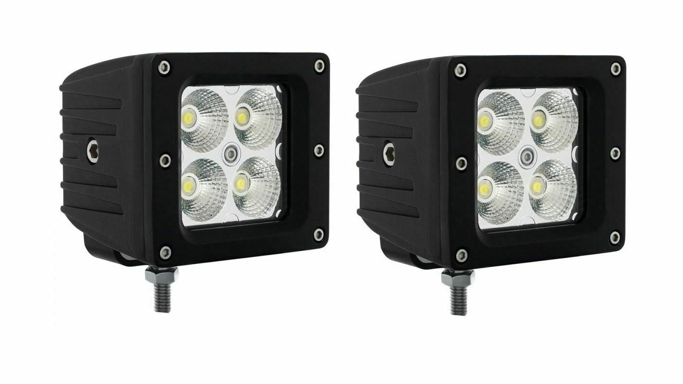 United Pacific 4 LED High Power “X2” Off Road Light Bracket Mount Set