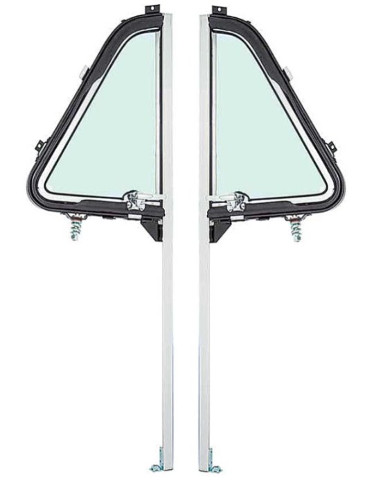 OER Tinted Vent Window Assembly Set For 1951-1955 Chevy GMC Pickup Truck