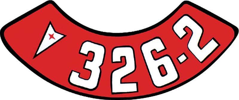 OER Air Cleaner Decal 326 2BBL 1959-77 GTO Catalina Firebird Bonneville ...