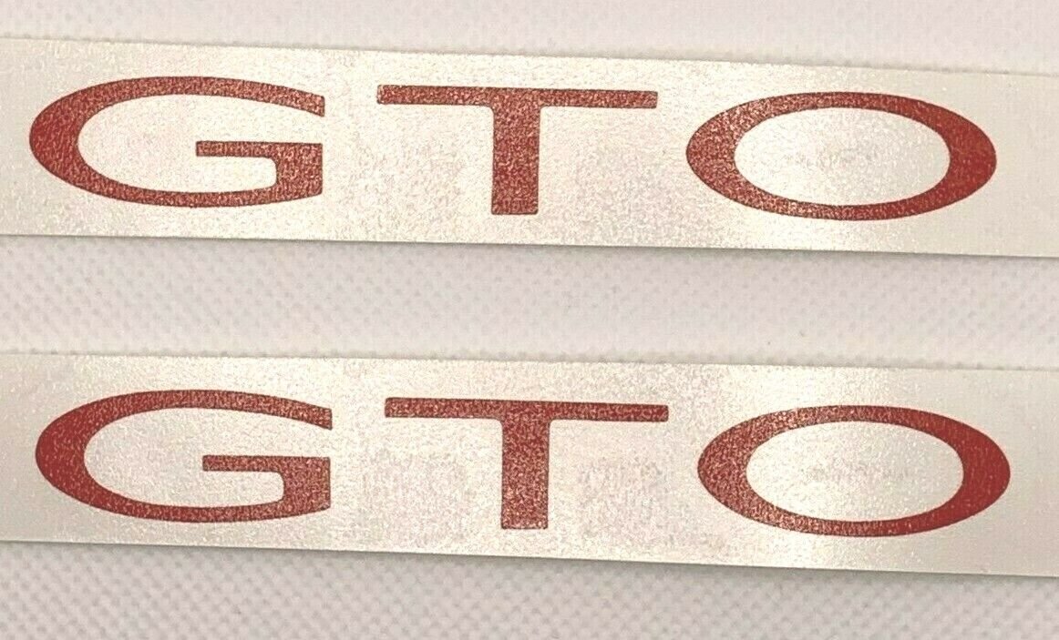 Reflective Red Fuel Rail Overlay Decal Set For 2004-2006 Pontiac GTO Models