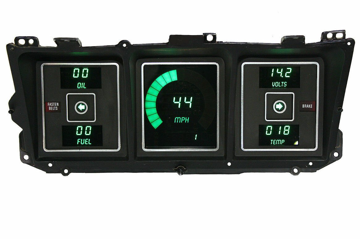 Intellitronix Green LED Digital Gauge Cluster For 1973-1979 Ford Truck ...