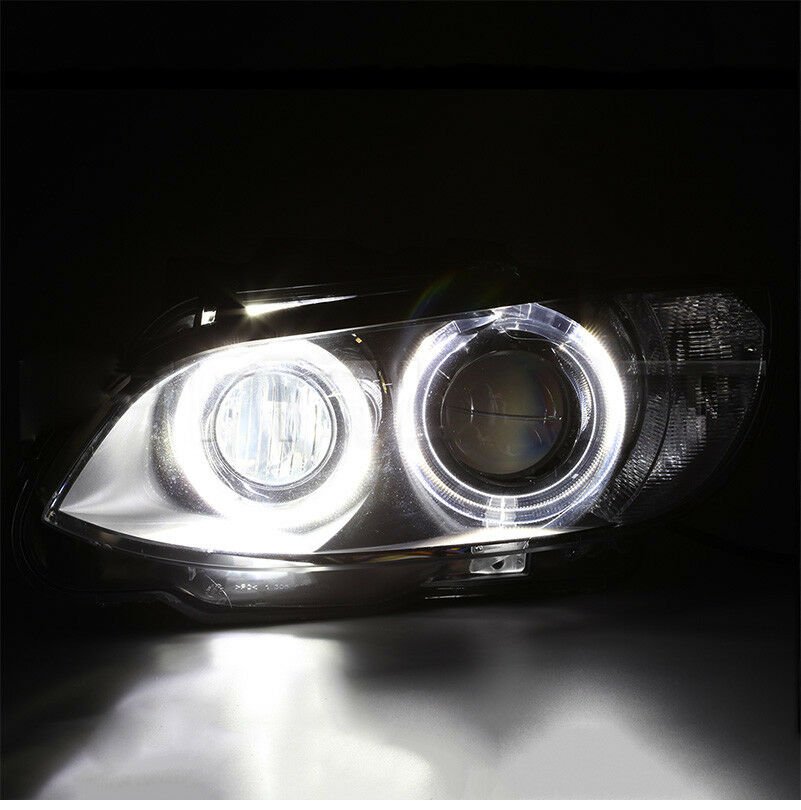 White Angel Eye Halo Light 10W CREE LED Ring Marker Bulbs For BMW X5 ...