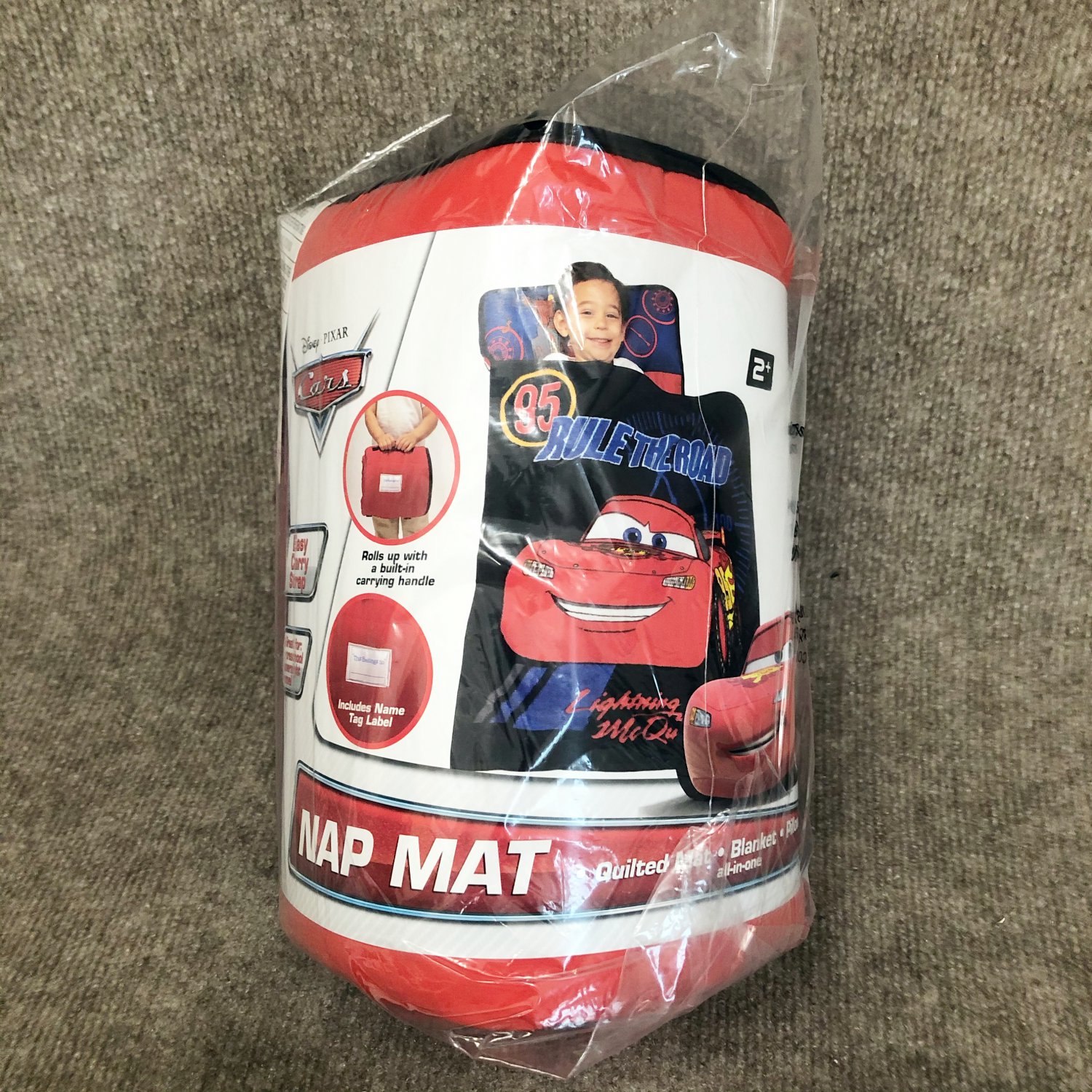 * NEW * Disney-Pixar Cars “Rule The Road” Toddler Rolled Nap Mat ...