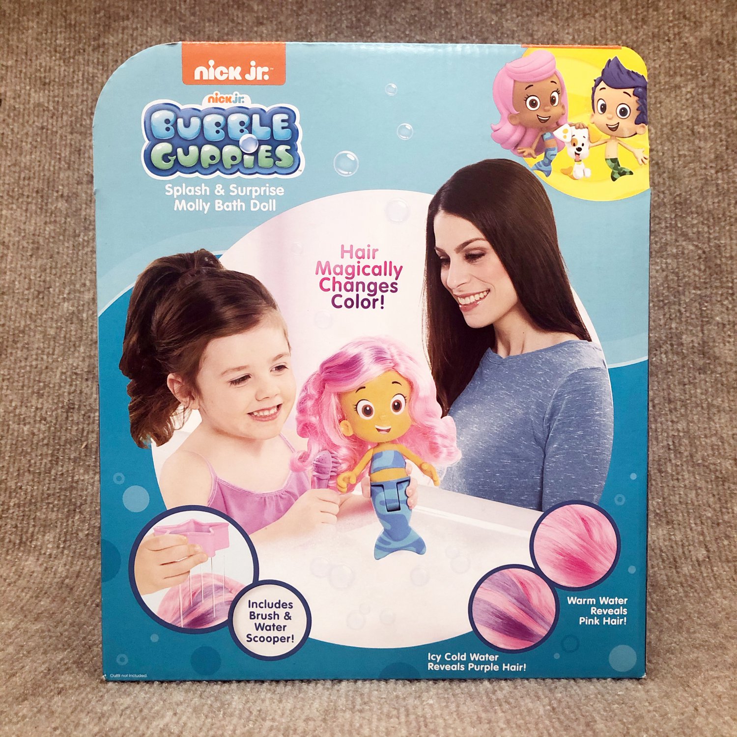 * NEW * Nick Jr Bubble Guppies Splash and Surprise Molly Bath Doll ...