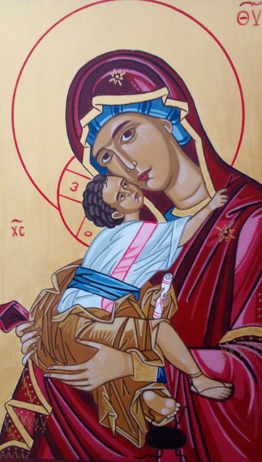 Virgin Mary Sweet Kissing