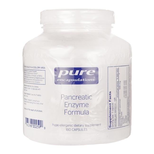 Pure Encapsulations Pancreatic Enzyme Formula 180 Caps Brand new Free Ship