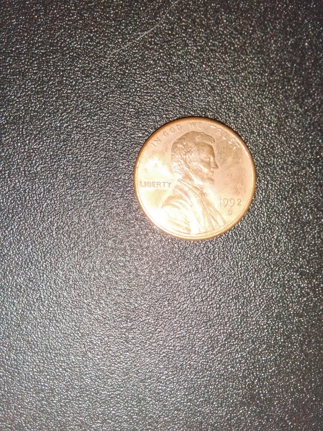 1992 D Rare Error Penny- Error Cents