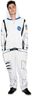 Mad Engine NASA Astronaut Adult Costume Hooded Pajama Union Suit