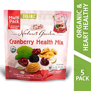 Nature’s Garden Organic Cranberry Health Mix, Trail Mix, Deluxe Mix ...