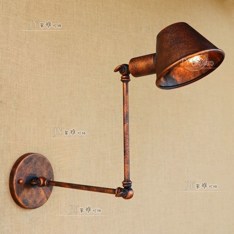 Mechanic Swing Arm Sconce Funnel E27 Light Wall Lamp Home Lighting ...