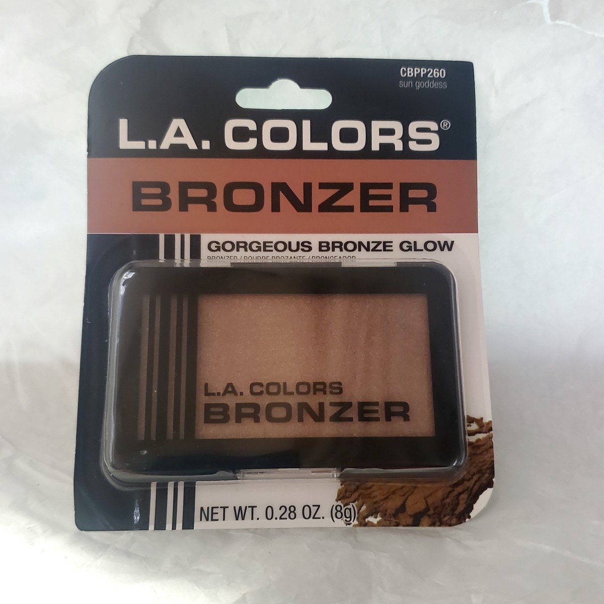 LA Colors bronzer 260 Sun Goddess deep bronze shimmer