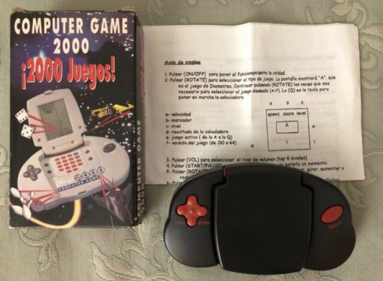 Vintage console 2,000 games + calculator (new)