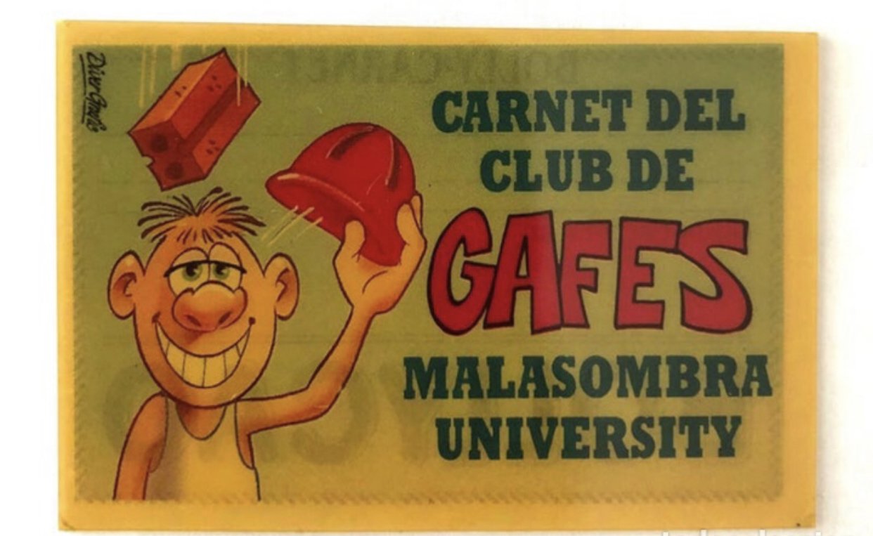 80s collection gaff club card (new)