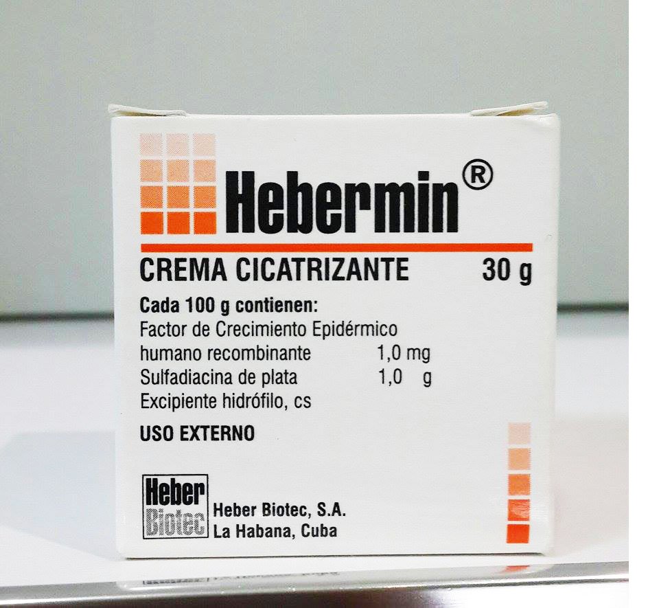 Hebermin Facdermin Healing Cream Burn Scar Treatment Epidermal Growth ...