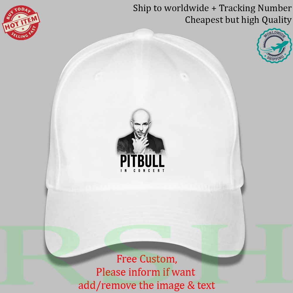 PITBULL RAPPER TOUR Concert Album Hats Caps